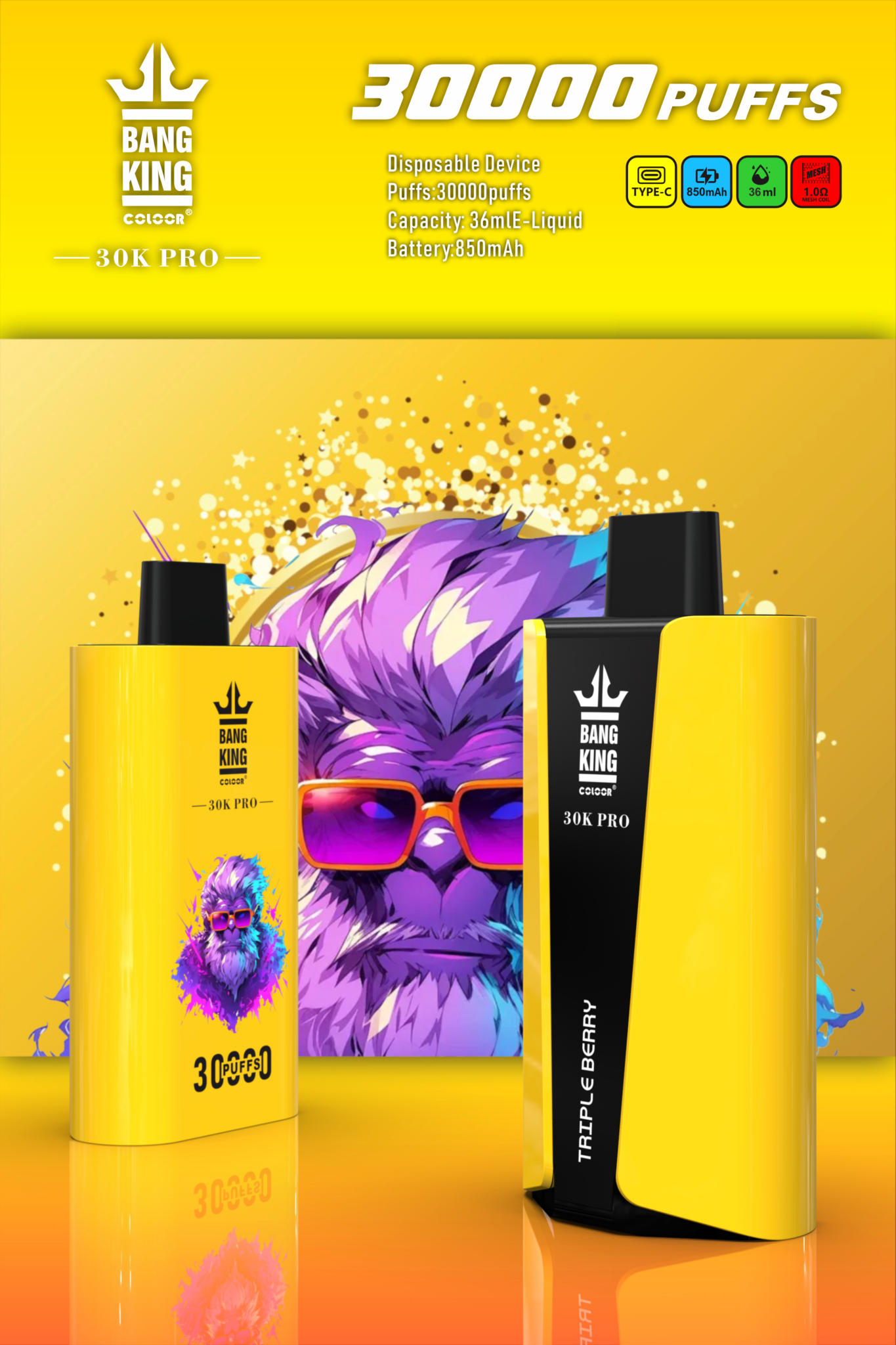 Bang King 30000 PRO 30k puffs Vape monouso – BangKingVape