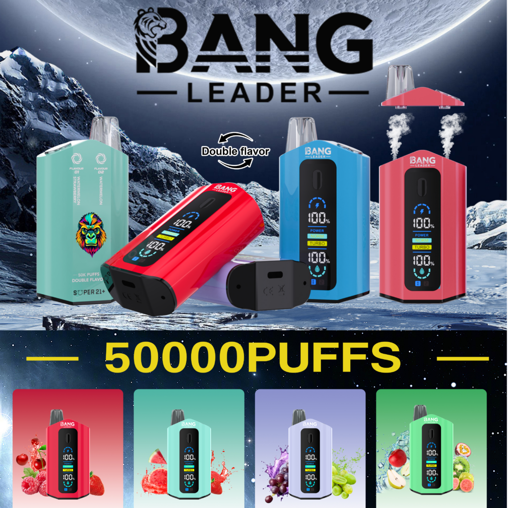 Bang Leader 50000 Puffs Vape Kit – Dual E-Liquid Pods, 650mAh Battery ...